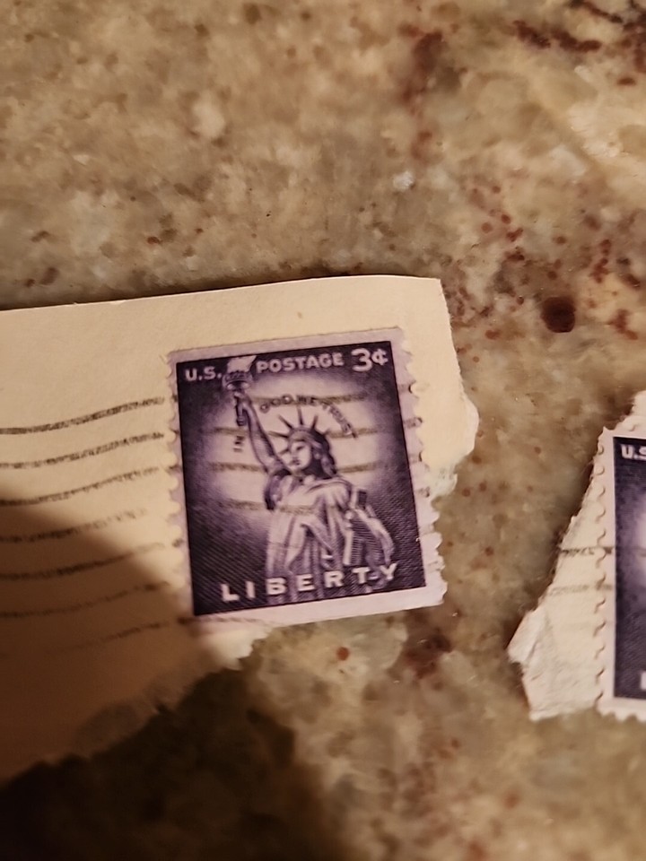 RARE 3 CENT LIBERTY US POSTAGE STAMP PURPLE LADY STATUE OF LIBERTY | eBay