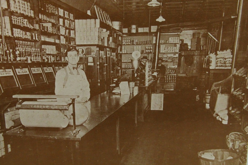 General Store 1920's Photo 11" x 14" Can Goods Bulk Items | eBay