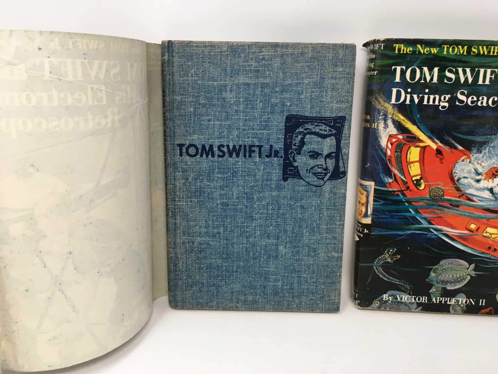 Vintage Tom Swift Jr Book Lot of 8 Victor Appleton II Hardcover 3 With ...