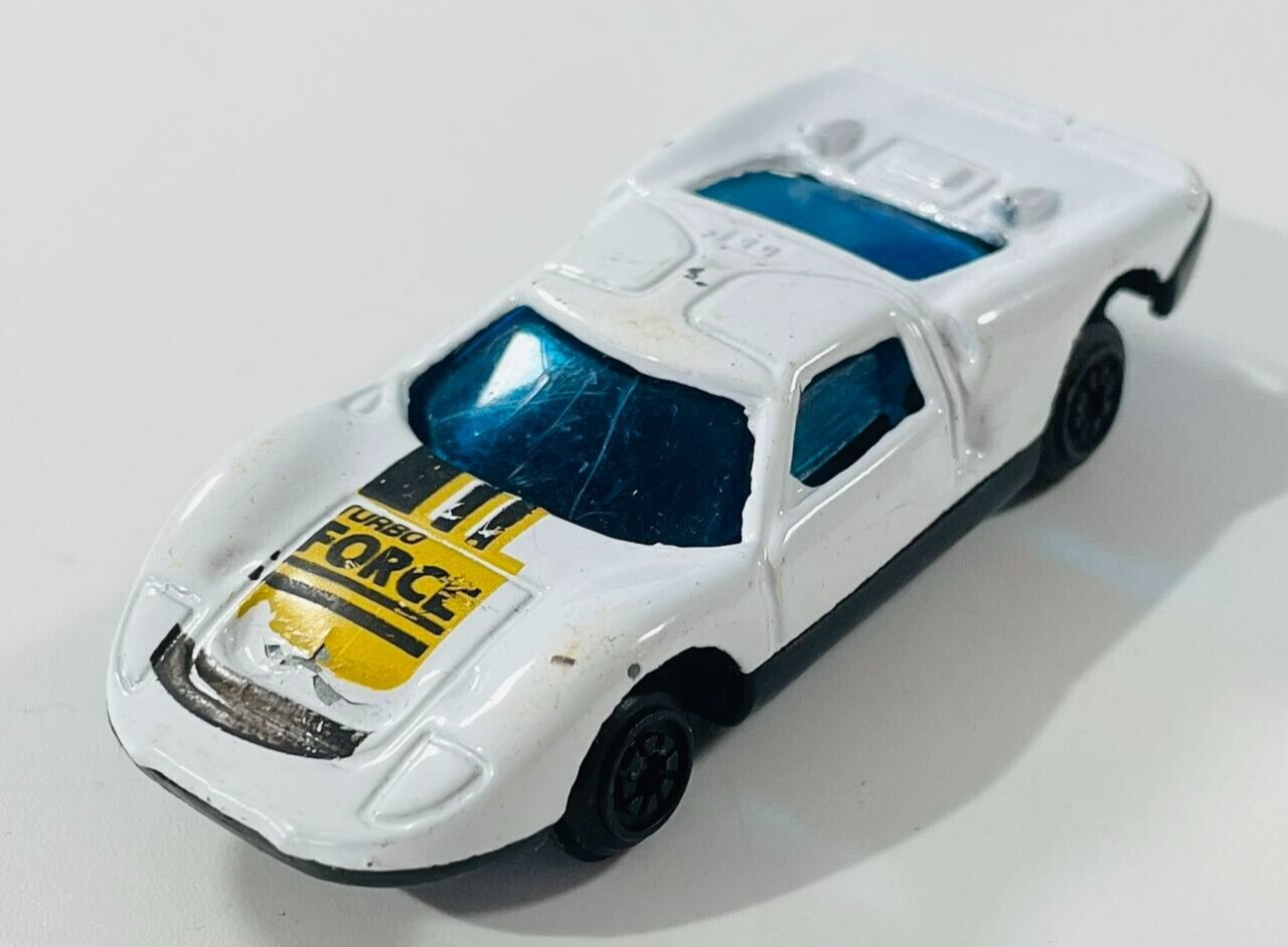 Unbranded Diecast Plastic Toy Car 1/64 White Turbo Force GOOD SHAPE | eBay