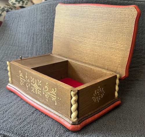 ANRI Wooden Music Box w REUGE Swiss Movement / Jewelry Box PLAYS LARA'S ...
