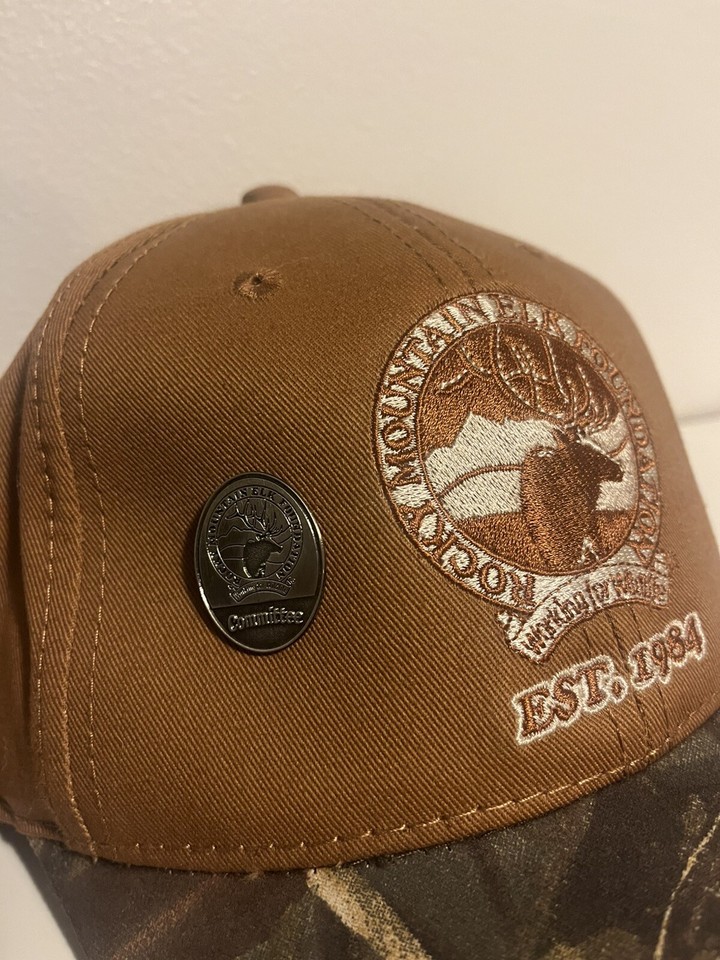 Rocky Mountain Elk Foundation Strap Back Hunting RMEF Committee Hat ...