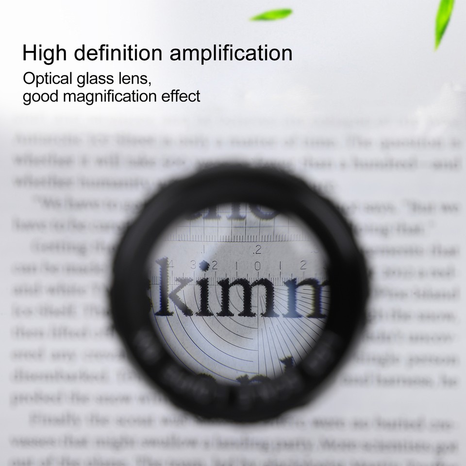 8LED 10X Magnifier Loupe With Scale High Definition Adjustable ...