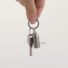 EDC TC4 Titanium Portable Keychain Pill Capsula Case Outdoor Survival ...