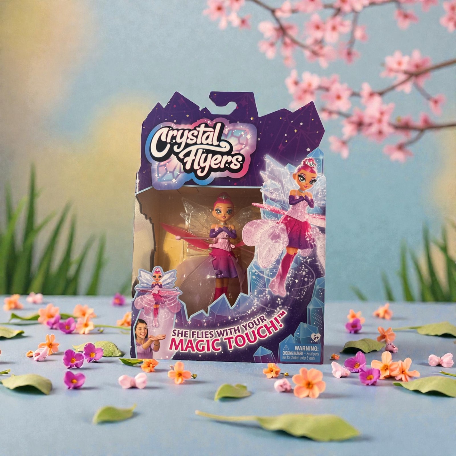 Crystal Flyers Magical Flying Fairy Toy Interactive Doll With Crystal ...