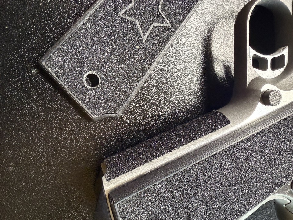 1911 Tactical Grit Grips Set Full Size Carbon/Polymer Ambi | eBay