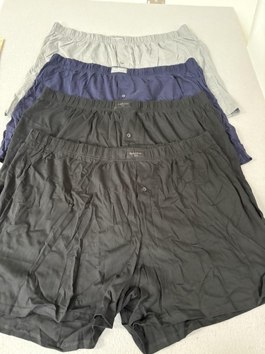 Goodfellow & Co Boxers Mens 2XL Black Navy Gray Underwear Button Fly Cotton Set | eBay