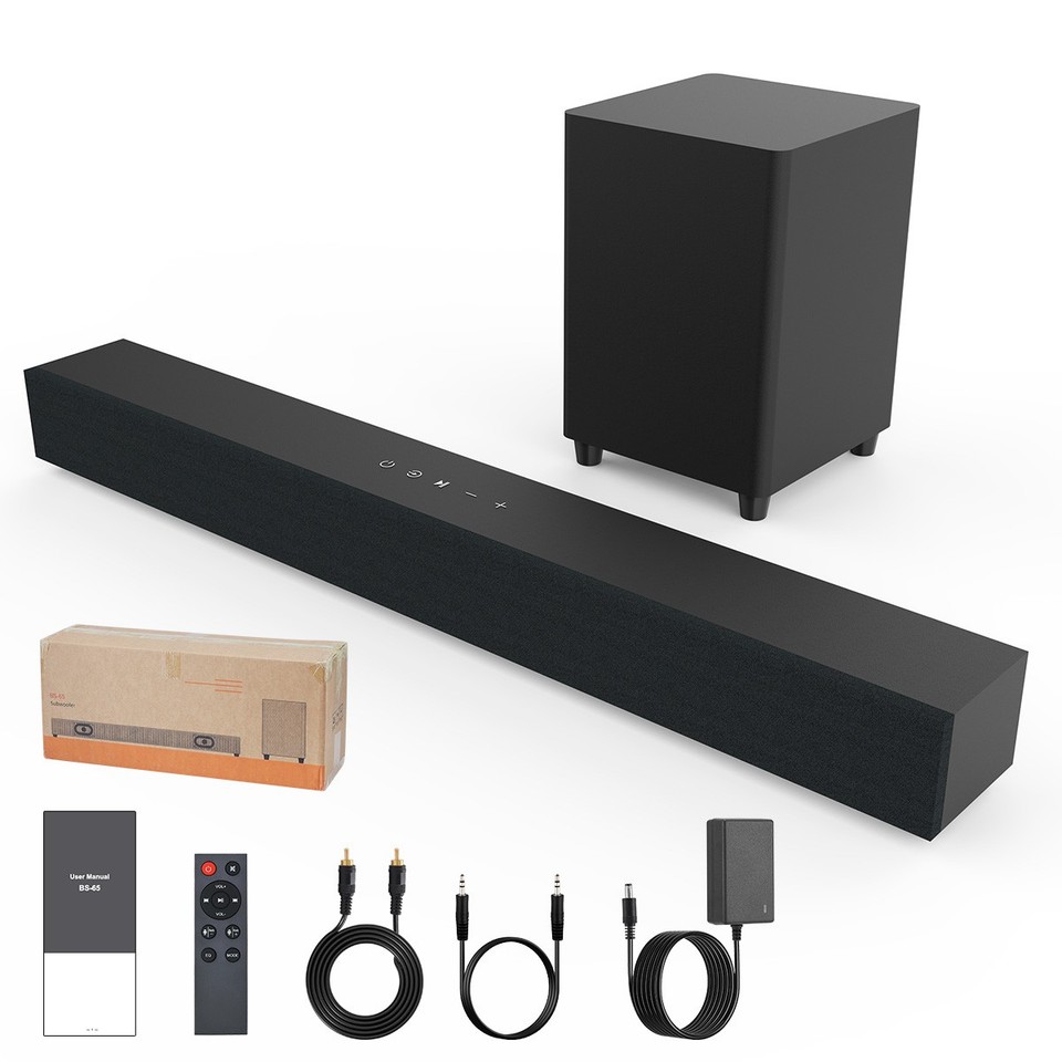 60W Sound Bar with Subwoofer Bluetooth Speaker For Home Theater ...