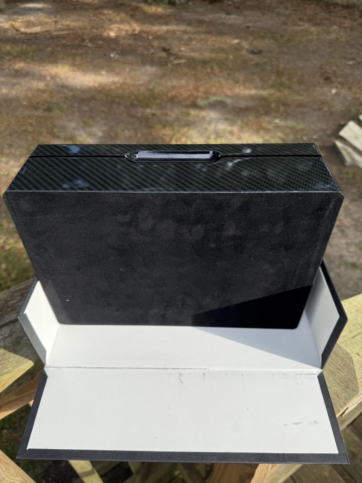VENLO Company Carbon Fiber Glass Top Knife Pen Display Case 10 Slot 2 ...