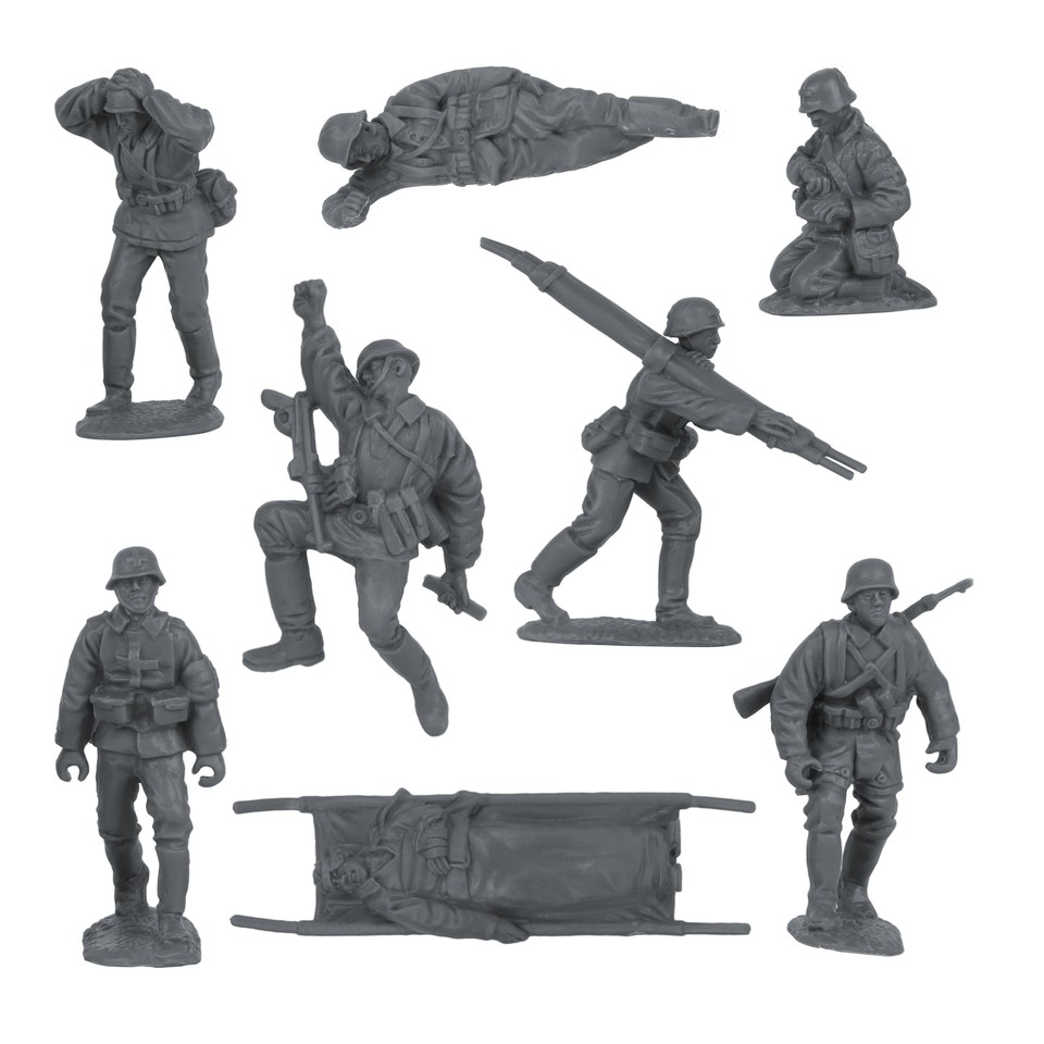 BMC CTS WW2 German Assault Medical Plastic Army Men Classic Toy Soldier ...