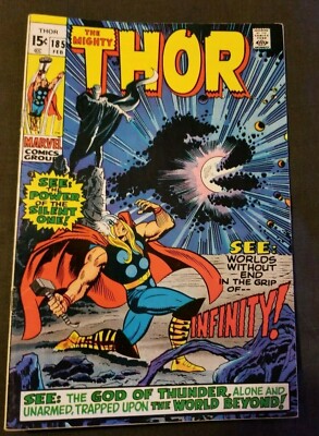 MIGHTY THOR # 185 MARVEL COMIC 1971 STAN LEE and JOHN BUSCEMA INFINITY ...