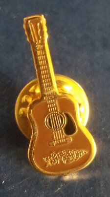 VINTAGE SHRINERS MASONIC GOLD ENAMELED GUITAR LAPEL PIN 1994 | eBay