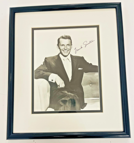 Frank Sinatra Hand Signed 8x10 Photo – Elegant Suit – Custom Framed ...