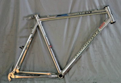 1998 Mongoose Alta SX MTB Bike Frame 22" X-Large Hardtail Silver USA ...
