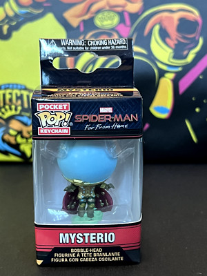 Funko Pocket Pop! Keychain- Marvel- Spider-Man, Far From Home- MYSTERIO ...