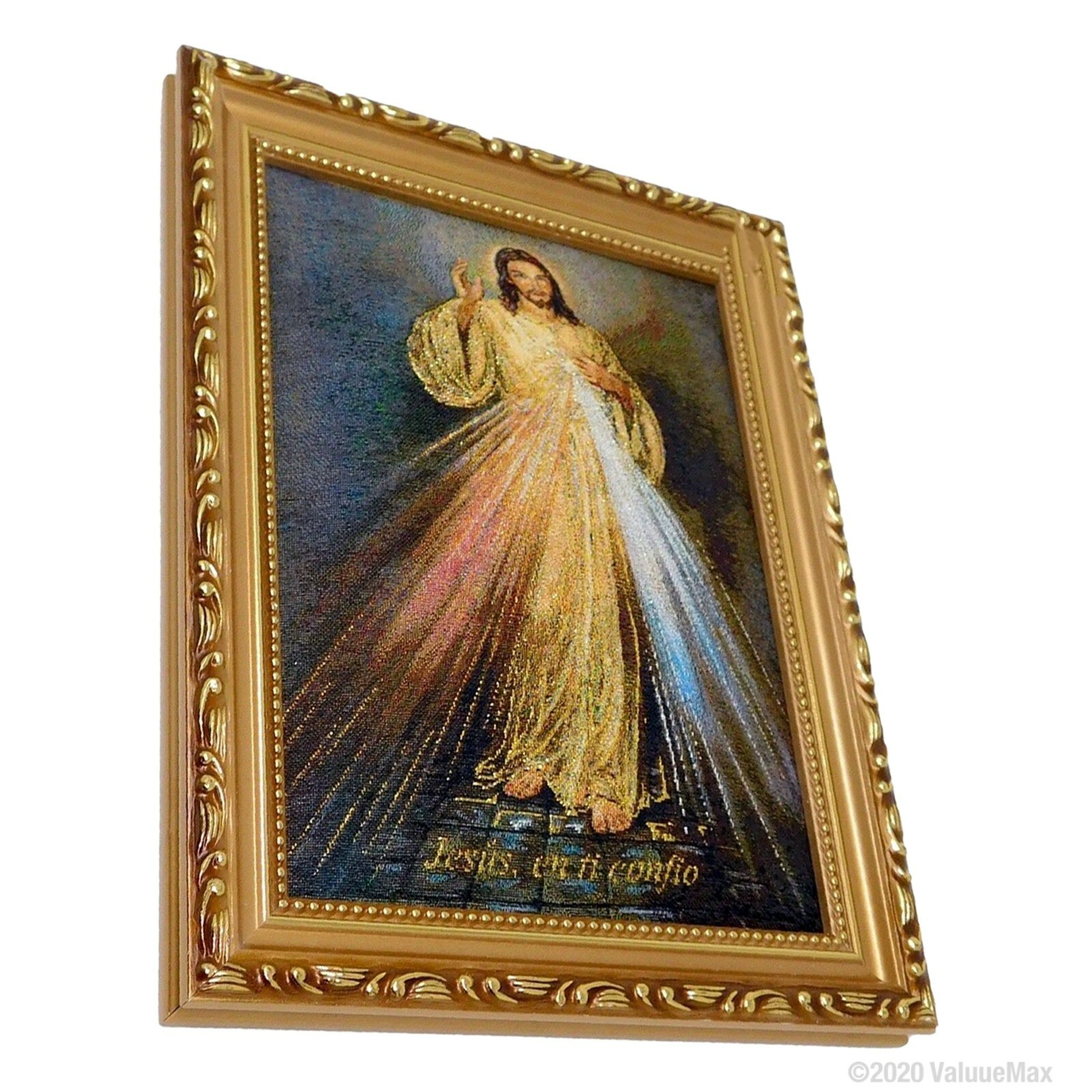 Divine Mercy Image Tapestry 11" Frame - Catholic Home Decor by moicla ...