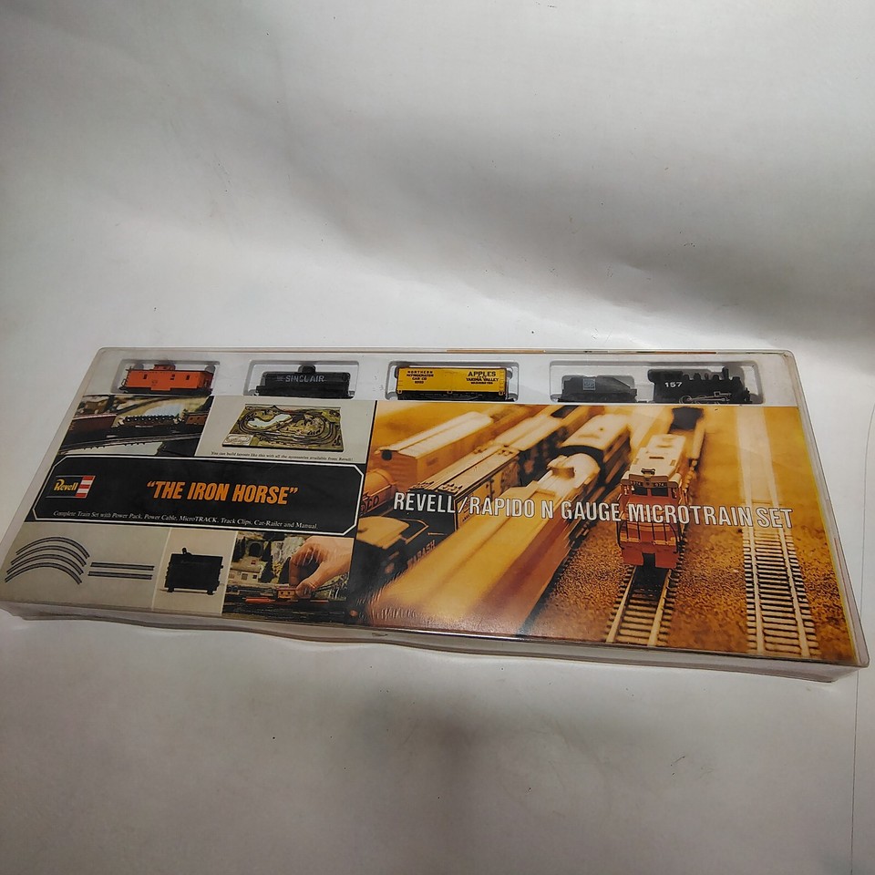 Vintage Revell Rapido Micro N Gauge Electric Train Set Iron Horse ...
