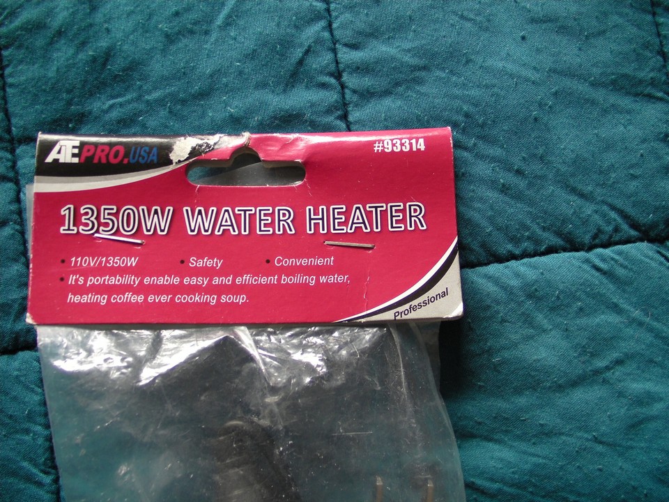 110v/1350w Water Heater Portable Electric Immersion Element Boiler ...