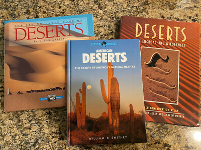 3 Books On Deserts: Encroaching Wilderness, Living Earth, American ...