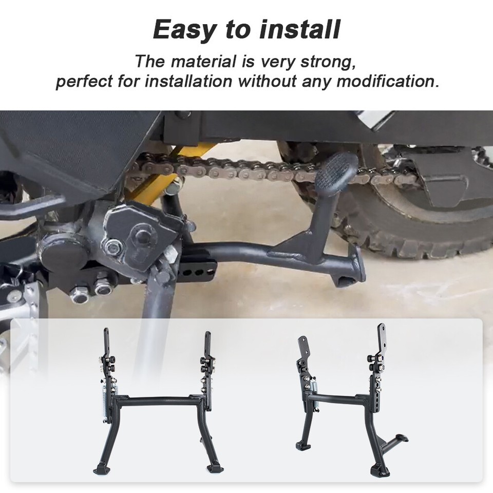 Motocycle Center Stand Kickstand Kit Fit For Kawasaki KLR650 2022-2024 ...
