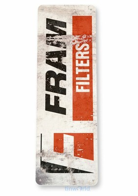 FRAM AIR FILTER 11 X 4 TIN SIGN AUTO AUTOMOBILE MECHANIC ADVERTISEMENT ...