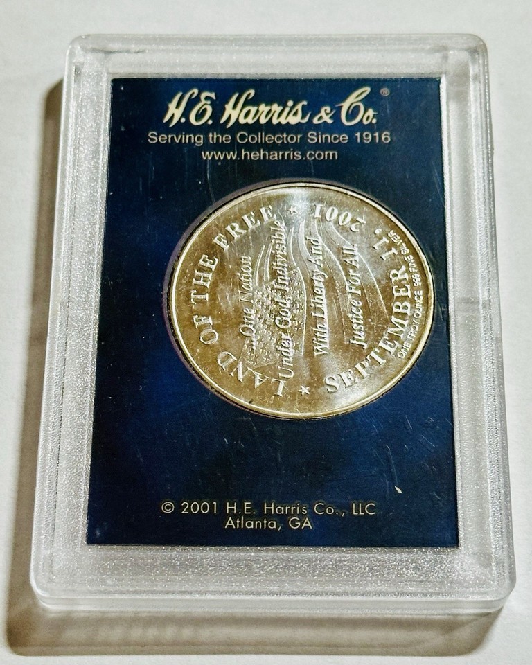 Rare September 11, 2001, Commemorative Silver Coin From HE Harris&Co | eBay