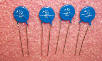 QTY (25) S14K275S5 EPCOS 275Vac 14mm METAL OXIDE VARISTORS CRIMP LEADS ...