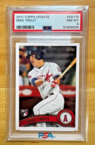2011 Topps Update ~ Mike Trout Rookie Card ~ PSA 8 ~ | eBay