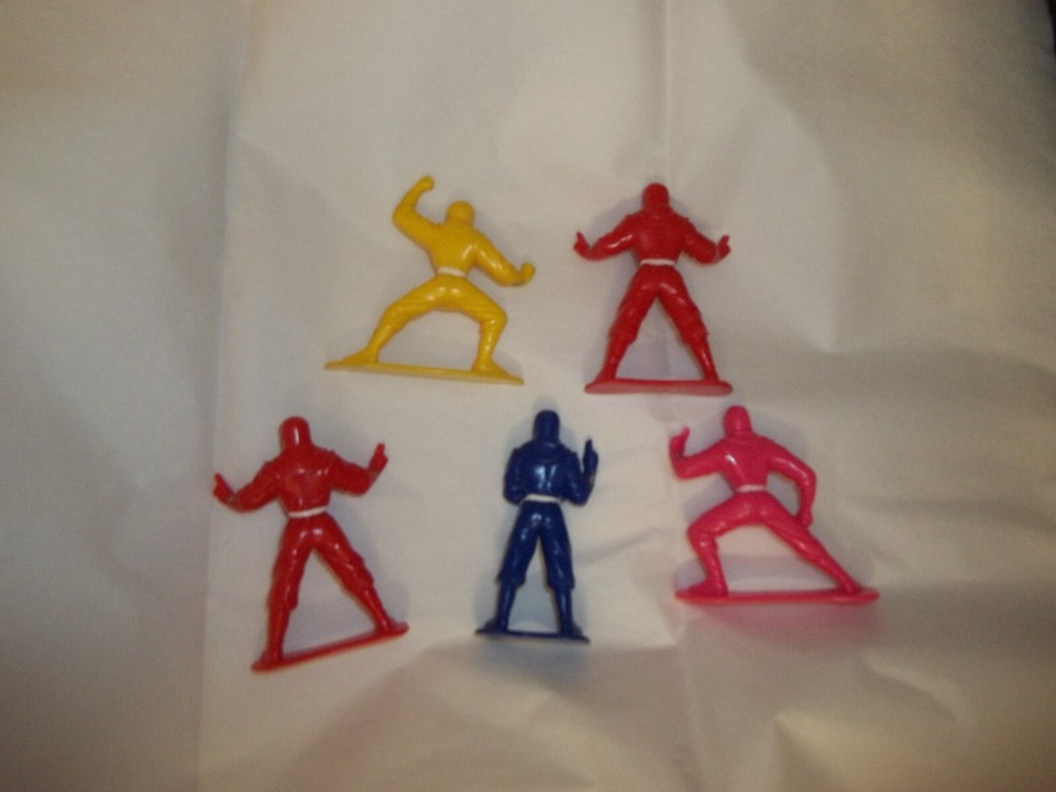 Lot of 5 Vintage Mighty Morphin Power Rangers PVC Figures 1995 Bandai ...