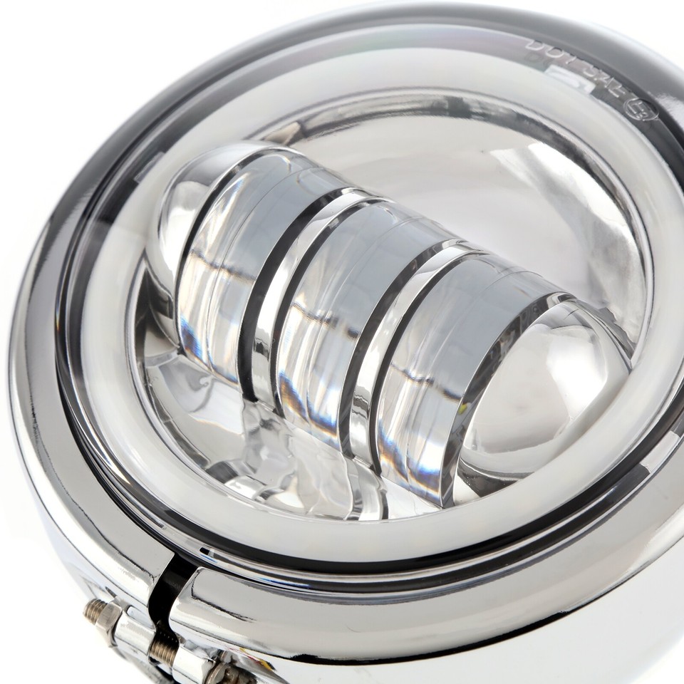 7" LED Headlight + Passing Lights Bar For Harley Fatboy Heritage ...
