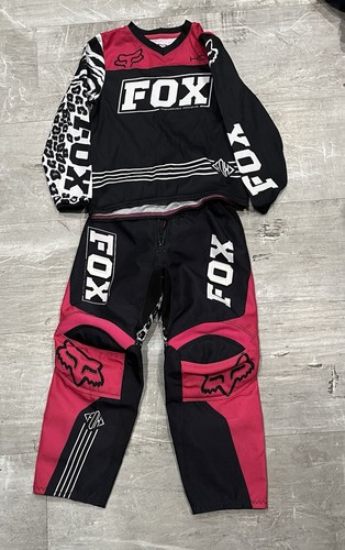 Fox Racing 180 Jersey Womens Small Pink Black Leopard MX Motocross ...