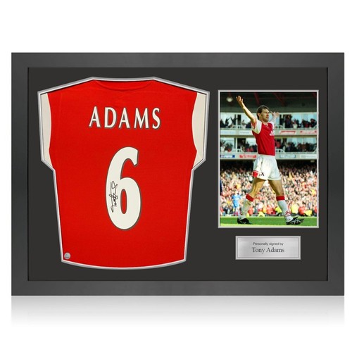 Tony Adams Signed Arsenal Football Jersey. Icon Frame | eBay