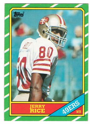 1986 Topps Jerry Rice #161 Rookie RC 49er's FREE SHIPPING!! | eBay
