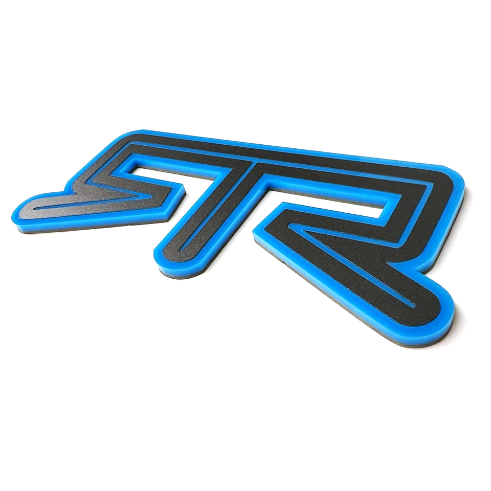 (1) Light BLUE RTR Emblem Fits FORD MUSTANG Rear Deck Lid Badge Trunk ...