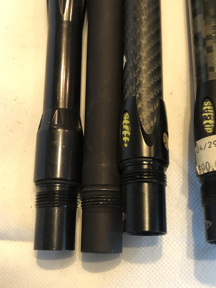 Lot of 8 Stiffi Carbon Fiber Barrel Dye Cp And JJ Paintball Gun Barrels ...