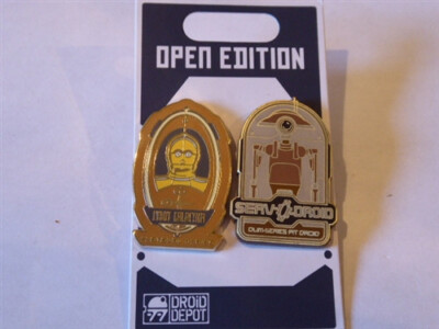 Disney Trading Pins Star Wars: Galaxys Edge Droid Depot C-3PO & Serv ...