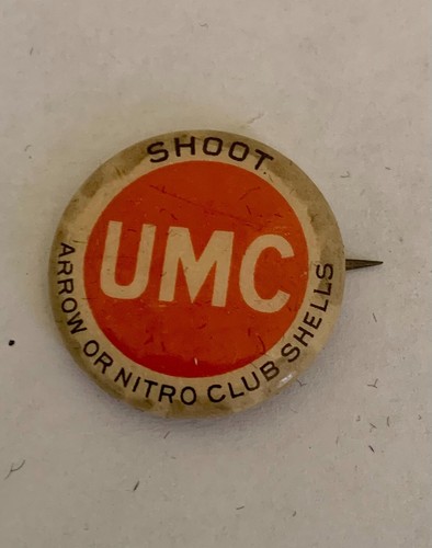 Vintage 1" UMC Remington Arrow Shells Ammunition Hunting Pinback Button ...