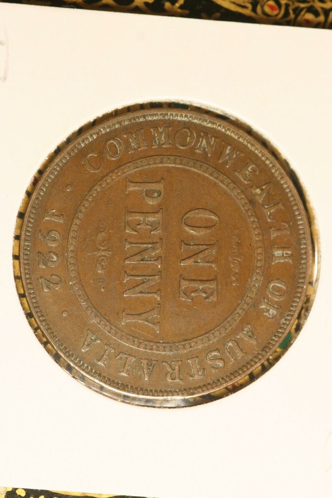 1922 - L - Australia Penny - Flat Based Reverse Lettering (R7) - F | eBay