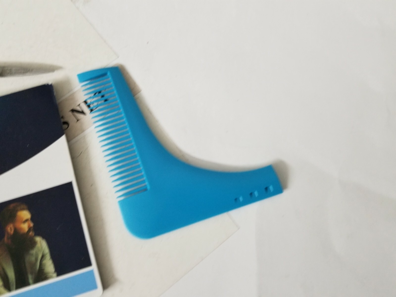 The Beard Bro Beard Shaping Tool. Perfect Shaping. Symmetry. (Blue) | eBay