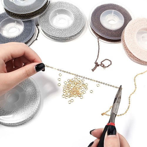 Jewelry Making Oval Link Chains DIY Link Chain Jewelry Handmade ...