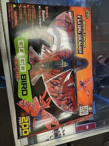 Zing Go Bird - Red - Remote Control Flying Toy - Looks and Flies Like A ...