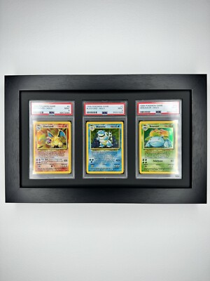 Display Frame 3 Grid Card Compatible with PSA/CGC/ARK Slabs For Pokémon ...