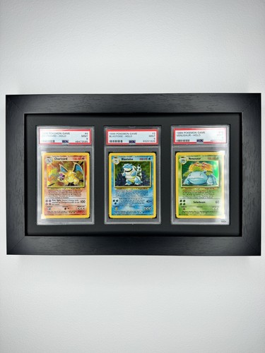 Display Frame 3 Grid Card Compatible with PSA/CGC/ARK Slabs For Pokémon ...
