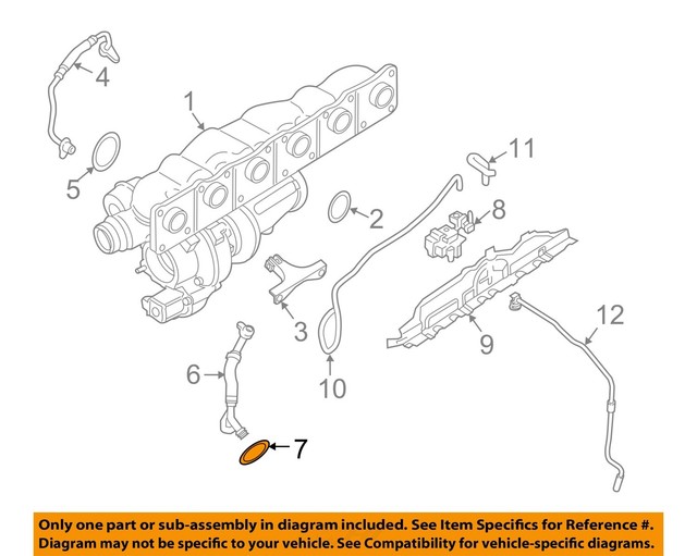 BMW 11427590577 Genuine OEM Oil Outlet Tube O-ring for sale online | eBay
