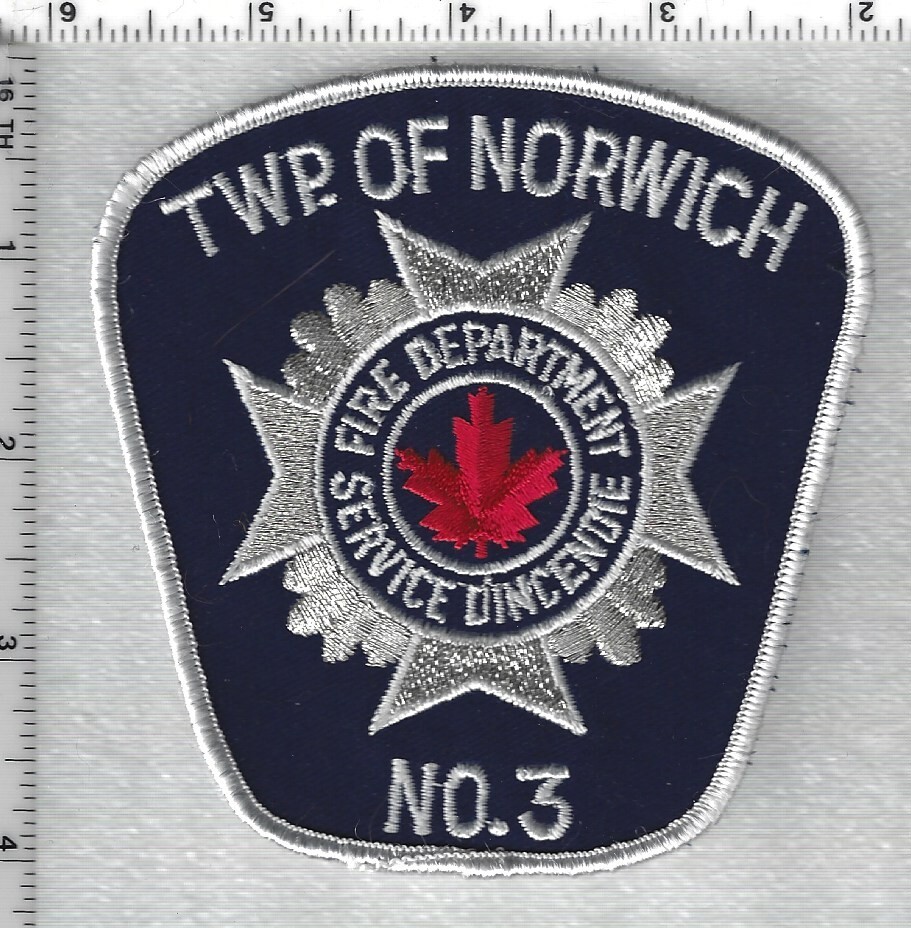 Township of Norwich Fire Department (Ontario, Canada) No. 3 Shoulder ...