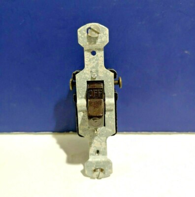 2-PK BROWN 10A 125V 5A 250V Bakelite "T" Rated TOGGLE SWITCH Flush NEW ...