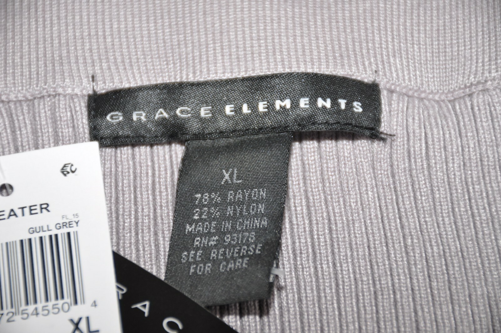 Grace Elements Sweater Size XL Ruffle Cold Shoulder Ribbed Short Sleeve ...