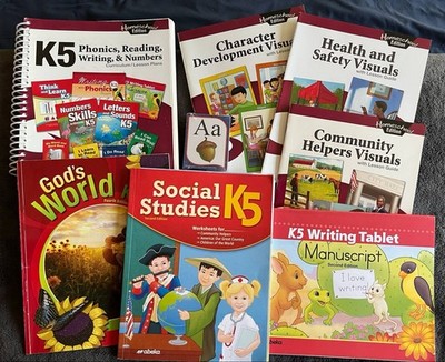 ABEKA Homeschool K5 Phonics Reading Writing Numbers Curriculum +tons ...