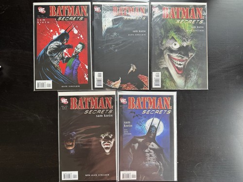 Batman: Secrets #1-5 COMPLETE SET 2006 Sam Keith Joker Farts SHARP NM ...