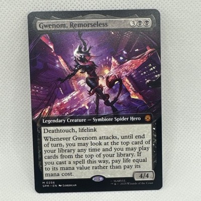 MTG - Gwenom, Remorseless (Extended Art) Marvel's Spider-Man Regular NM ...